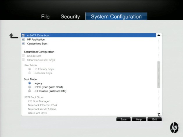 HP BIOS Screens | Mike's Tech Blog
