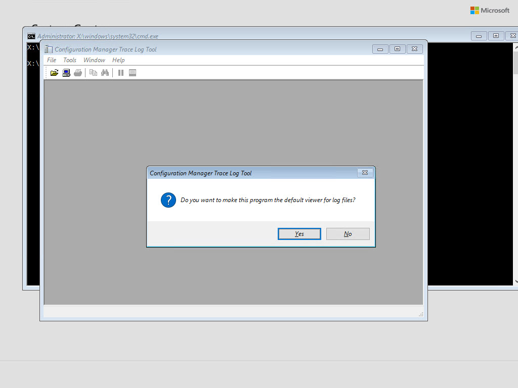 How to open CMTrace in WinPE like a boss | Mike's Tech Blog