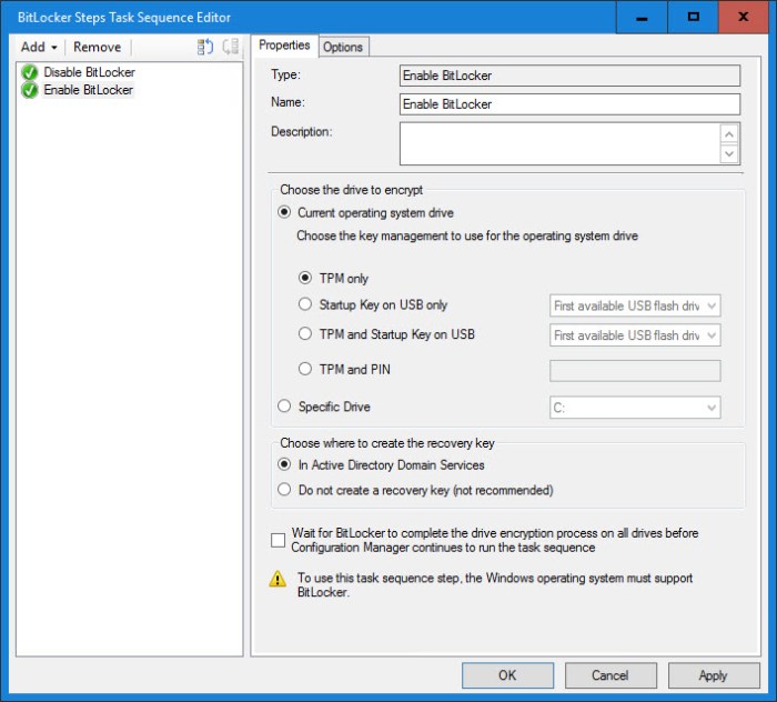 How to detect, suspend, and re-enable BitLocker during a Task Sequence ...