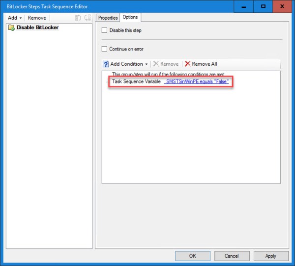 How to detect, suspend, and re-enable BitLocker during a Task Sequence ...