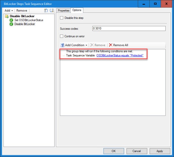 How to detect, suspend, and re-enable BitLocker during a Task Sequence | Mike's Tech Blog
