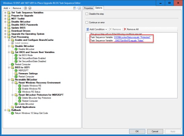 Windows 10 BIOS to UEFI In-place Upgrade Task Sequence using MBR2GPT ...
