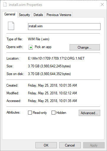 Optimizing Win10 OS Upgrade WIM Sizes | Mike's Tech Blog