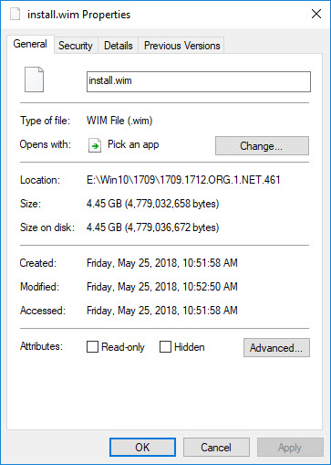 Optimizing Win10 OS Upgrade WIM Sizes | Mike's Tech Blog
