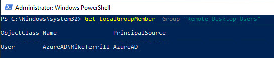 How to add AAD users to the Remote Desktop Users Group | Mike's Tech Blog