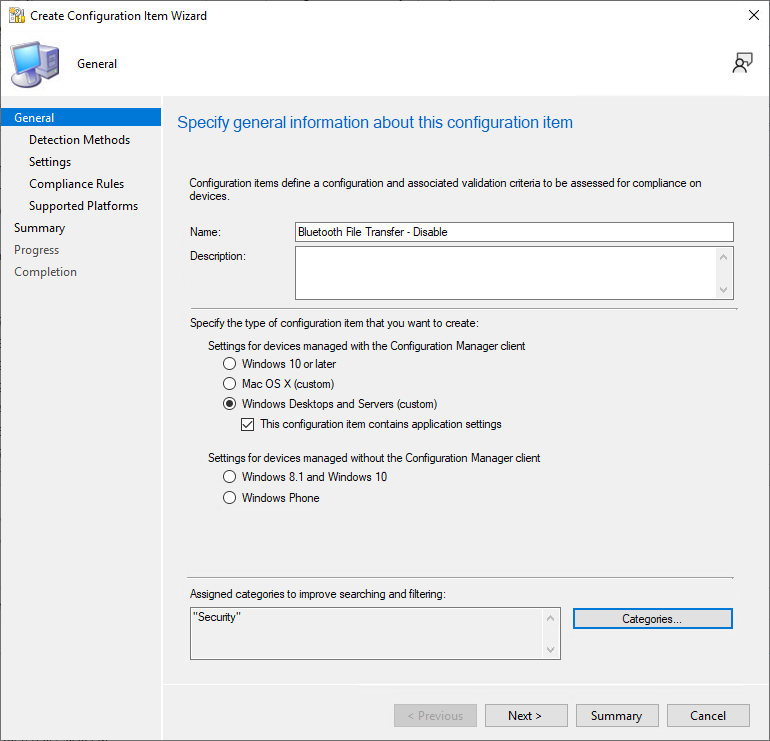 Disable Bluetooth File Transfer with ConfigMgr | Mike's Tech Blog