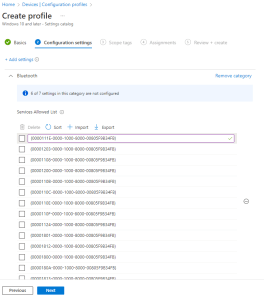 Disable Bluetooth File Transfer with Intune | Mike's Tech Blog